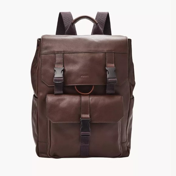 Fossil | Bags | Fossil Chocolate Brown Weston Leather Backpack | Poshmark
